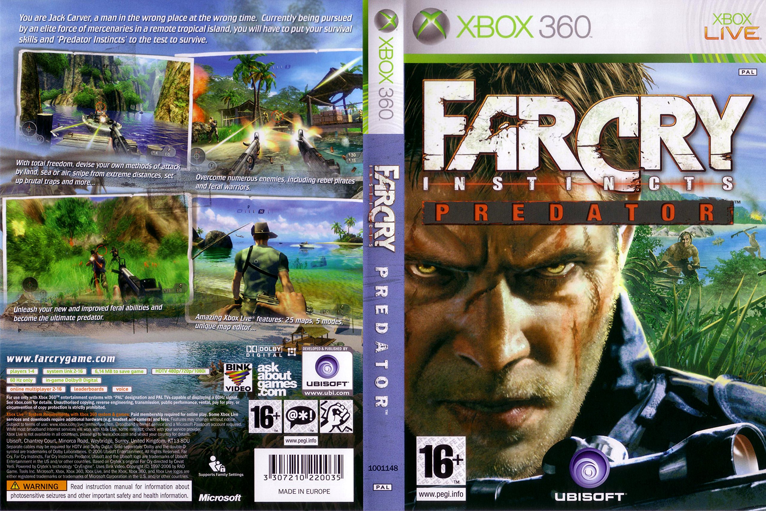 Far Cry Instincts Predator VIDEO GAME- Xbox 360 - JTAG Modified System ...