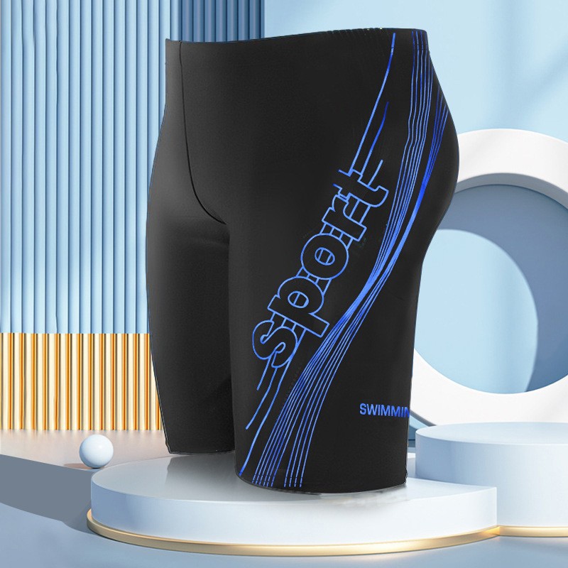 Plus-Sized Five-Point Swimming Trunks Men's Loose Sports Large Size Men ...