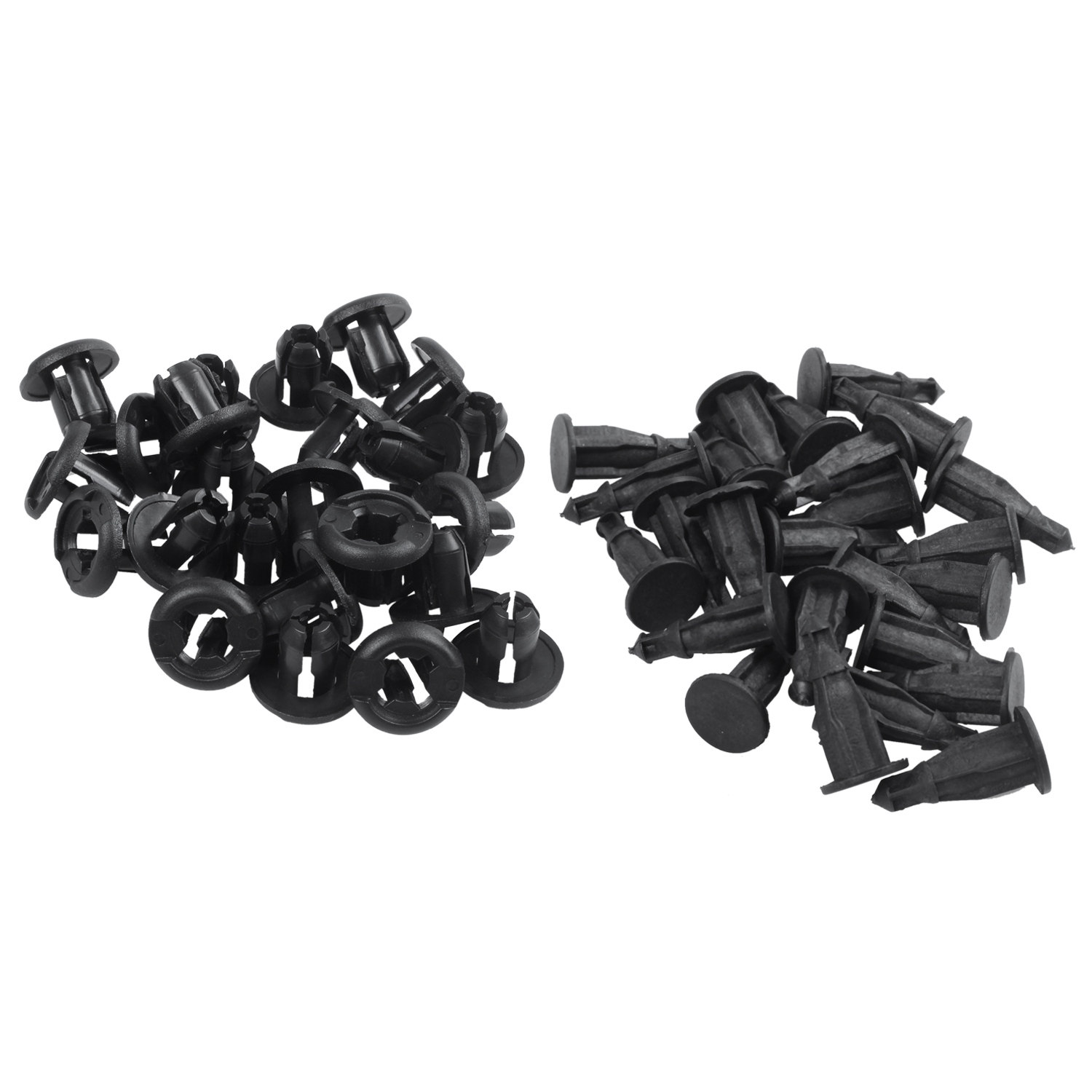 25 Pcs Plastic Push in Car Bumper Fender Door Rivets Clip 10mm Hole ...