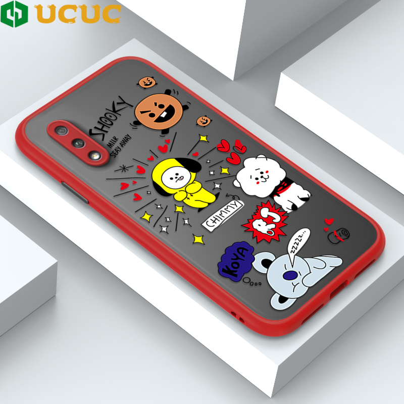 UCUC for Samsung Galaxy A01 Back Cover Hip Hop BTS Frosted Transparent ...