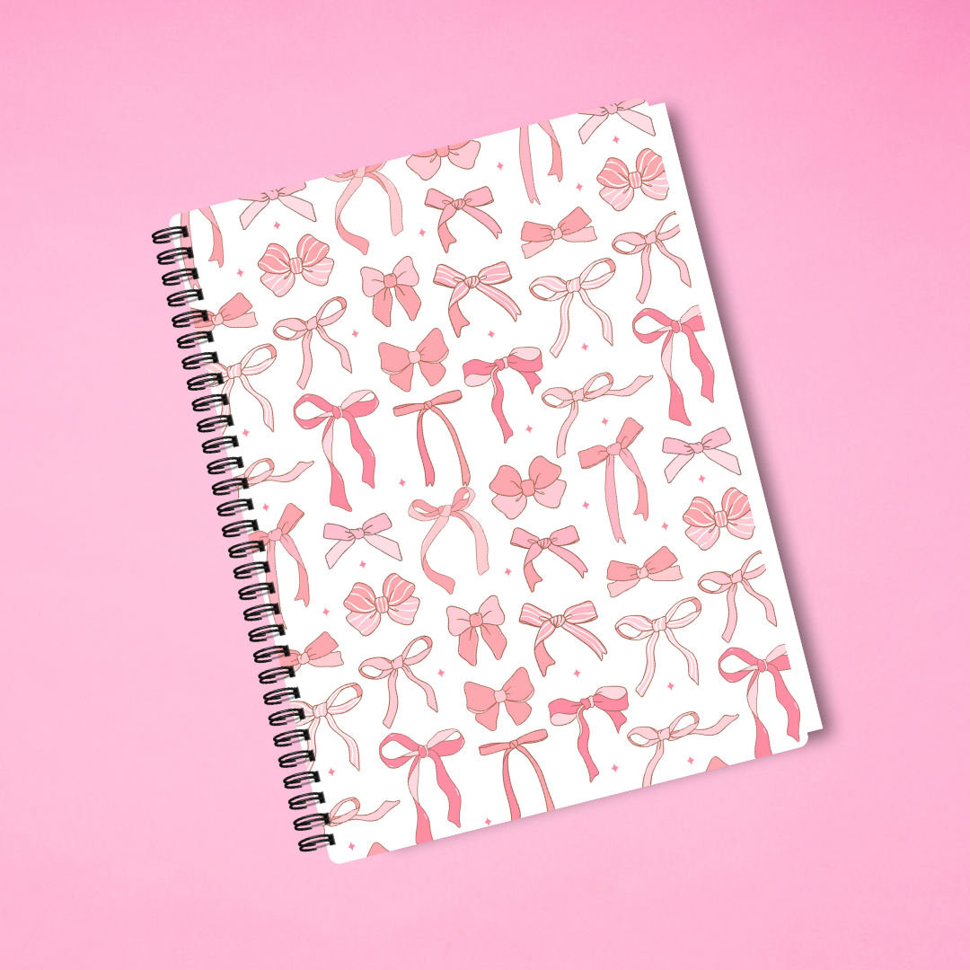 Mayfair Moments - Pink Bows Notebook | A5 , A4 Sizes 200 pages | Girls ...