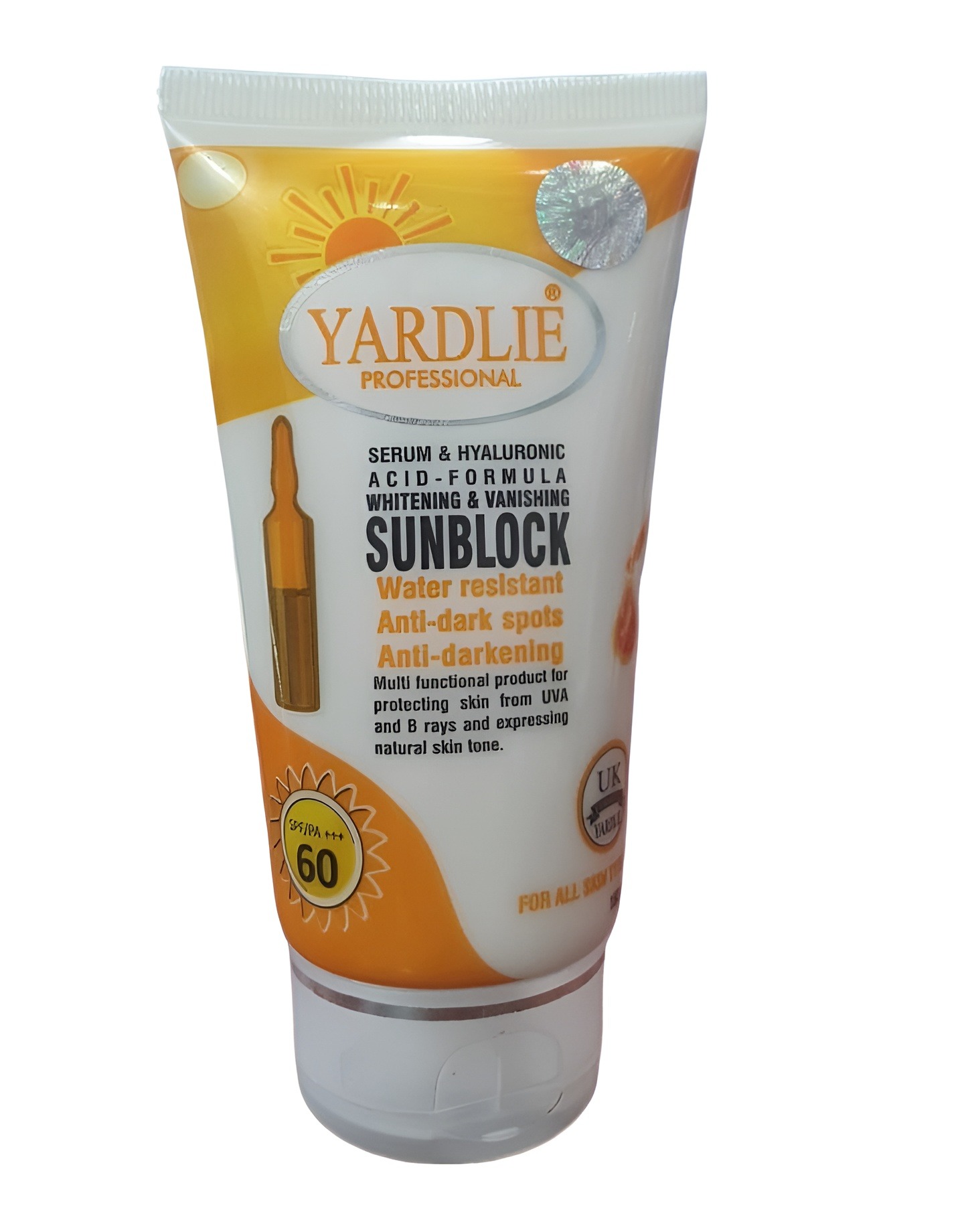 Yardlie Professional - Sunblock - UK Based Gel Formula - SPF 60 | Daraz.pk