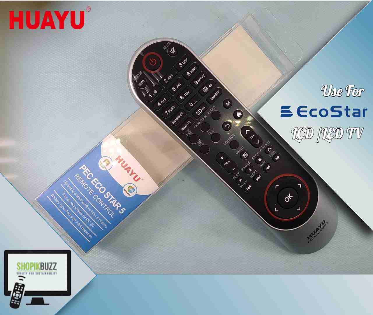 Remote for Ecostar LCD & LED TV IN SILVER BODY | Circuit Town | Daraz.pk
