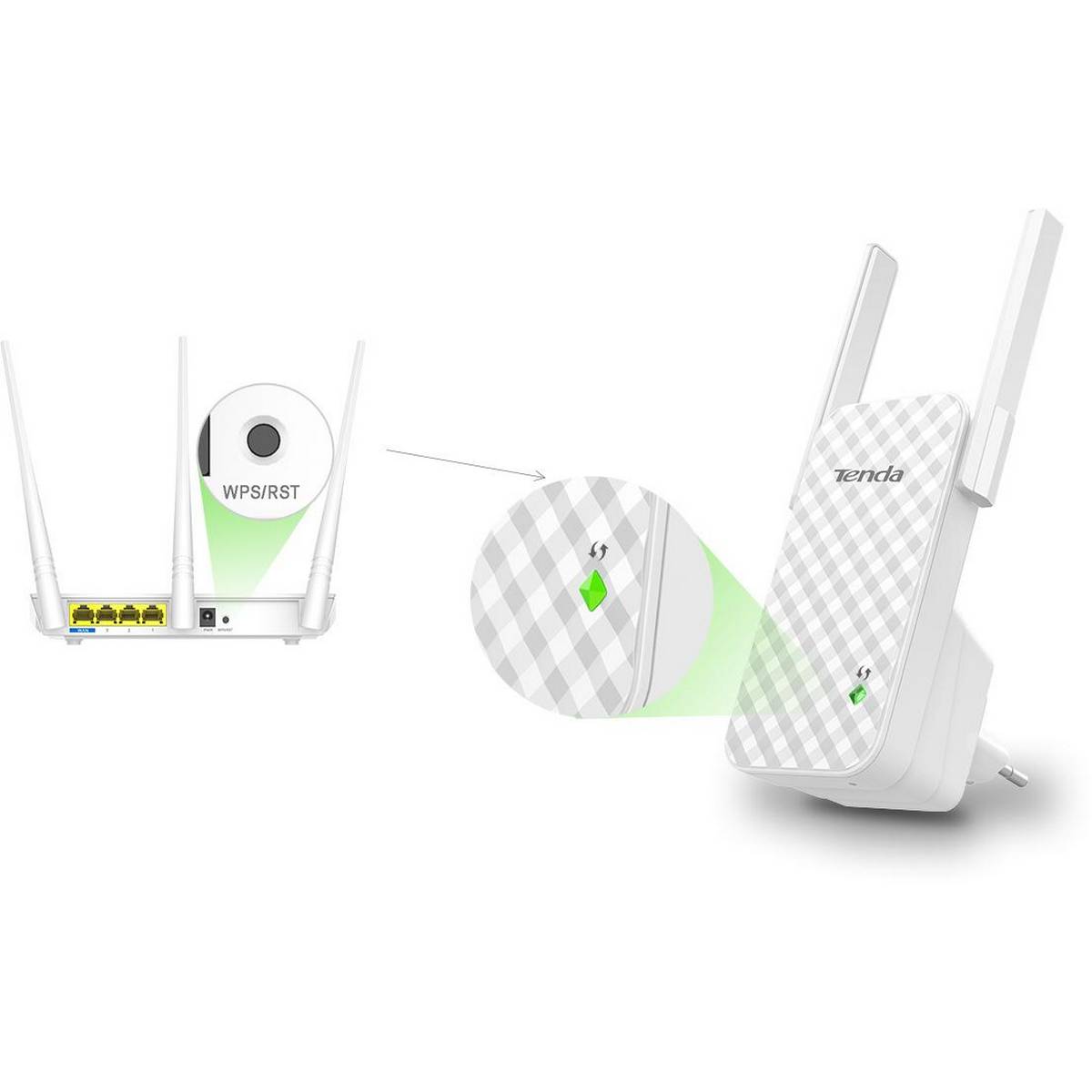 Tenda A9 Wifi Extender Wireless N300 Universal Range Extender | Daraz.pk
