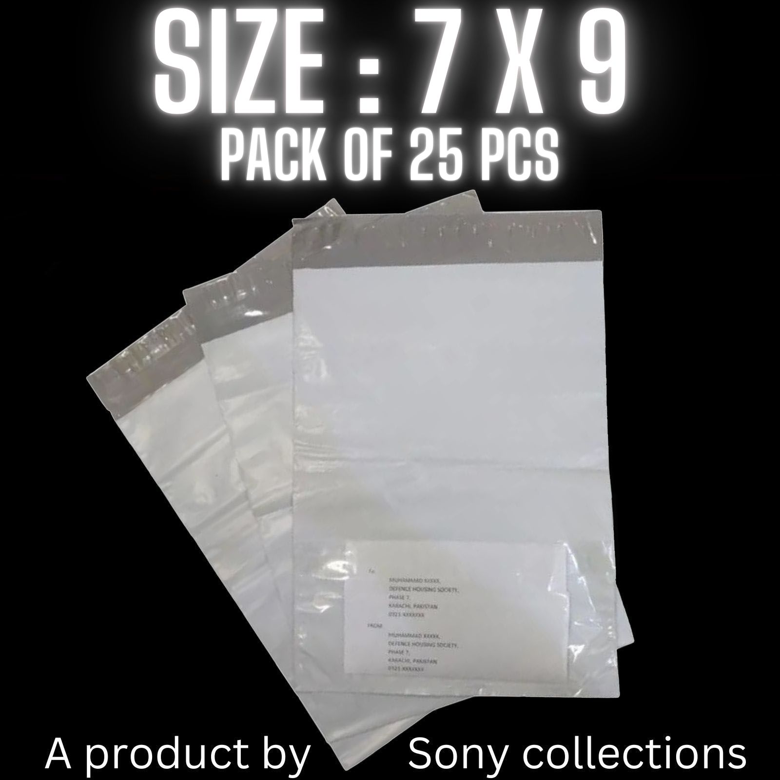 Courier Flyer Bags With Pocket - All Size - 25 and 50 Pieces ...