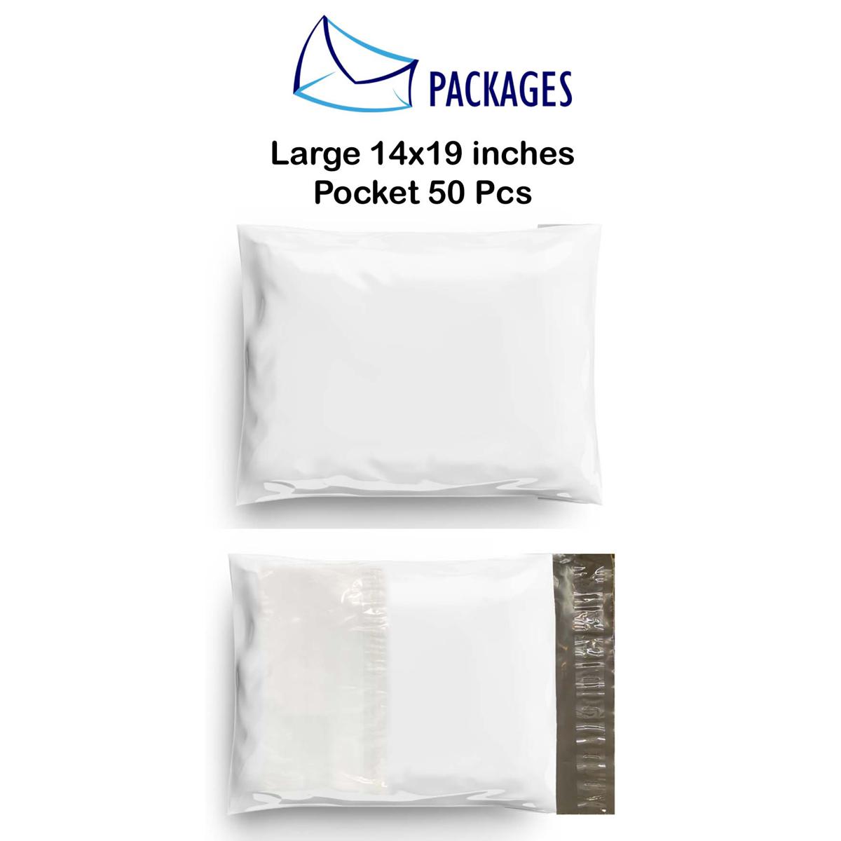 Courier Flyer bags Large 14x19 Inches 20 | 50 | 100 Pocket | Daraz.pk