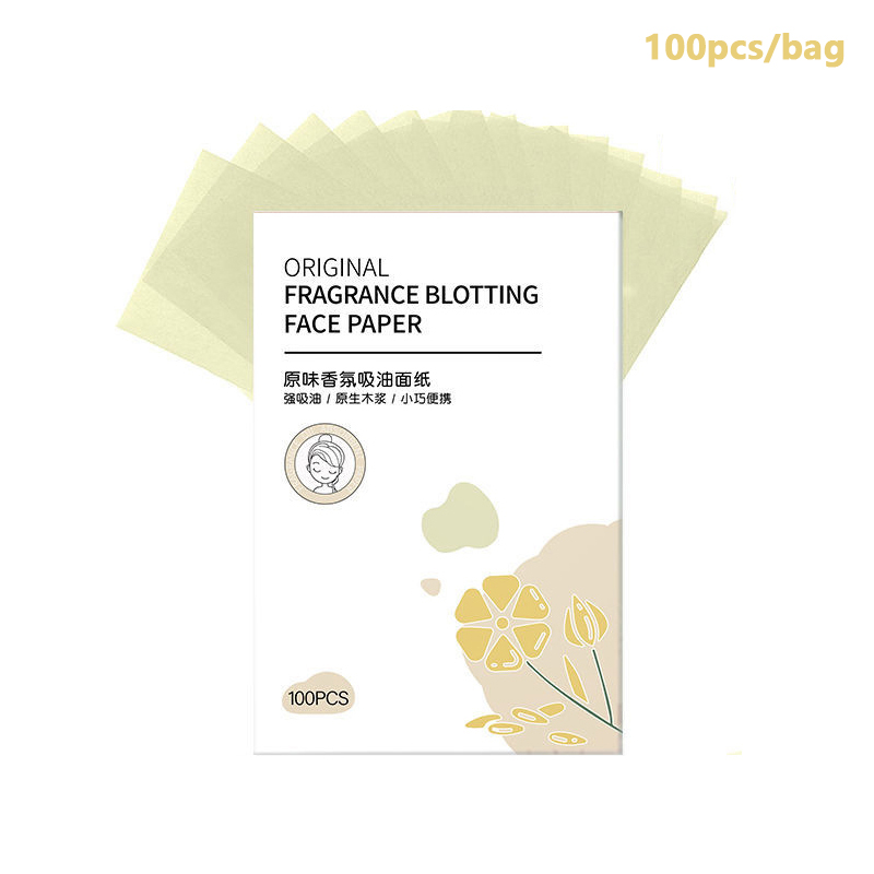 100Pcs/Box Face Oil Blotting Paper Portable Glossy Face Wipes Facial ...