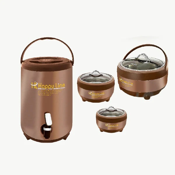 HOT POT WATER COOLER SET 4 PCS 14 LITER WATER COOLER 3 PCS HOT POT ...