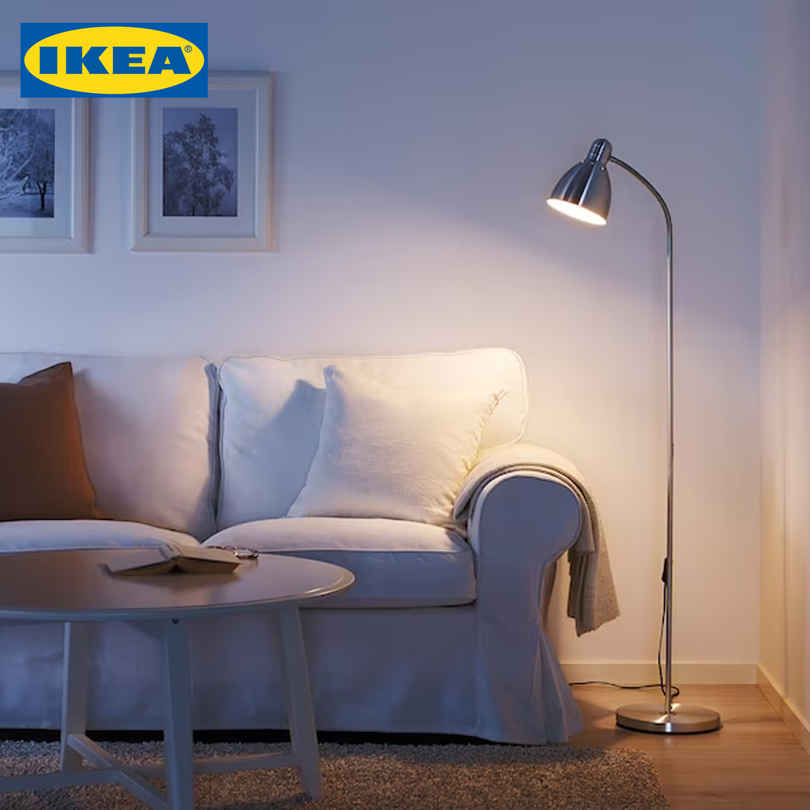 IKEA Floor / Reading Lamp, Aluminium | Daraz.pk