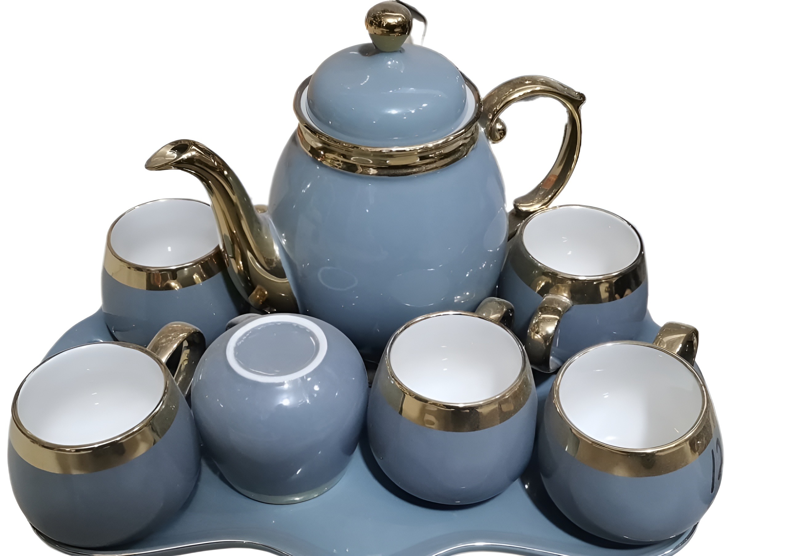 Tea Set : Tea Time Glamour: Indulge in Luxury with our Ceramic ...