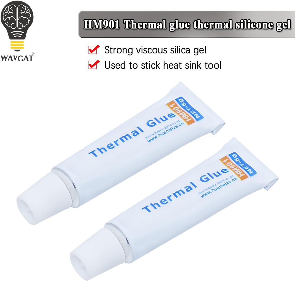 2PCS HM901 Heatsink Plaster CPU GPU Thermal Silicone Adhesive Cooling ...