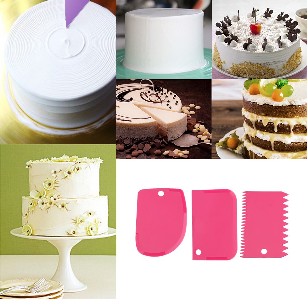 Baking Tools 3 Colours 3Pcs/Set Durable DIY Cake Decorating Cream ...