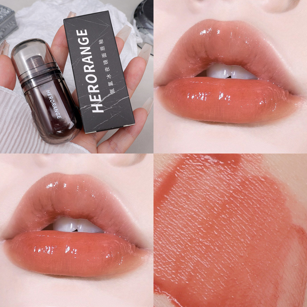 Cherry Mirror Water Light Lip Gloss Crystal Jelly Long Lasting ...