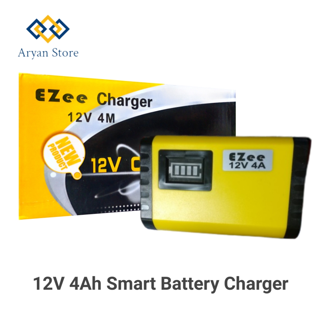 Battery Charger 12V 4Ah Fully Automatic With Led Indicator For Bikes ...