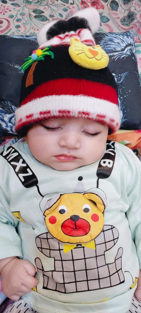 New Born Baby Winter Cap 0-3 years Baby winter Cap Wool Baby winter Cap ...