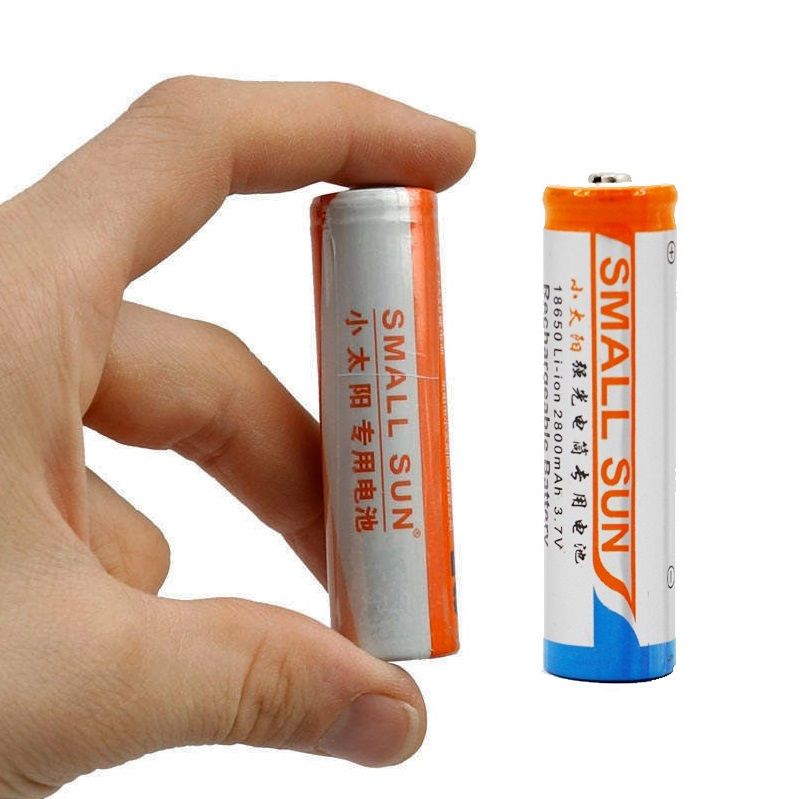 Small Sun Cell 18650 Li-ion 2800mAh 3.7V Rechargeable Battery 18650 ...