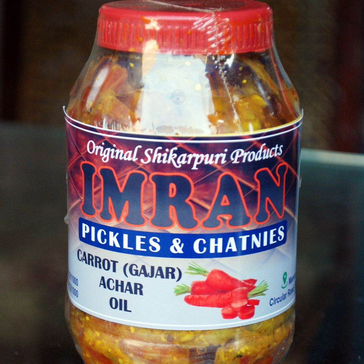 Carrot Pickle OIl 450 Grams Gaajar Ka Achar Oil 450 Grams Imran Pickles ...