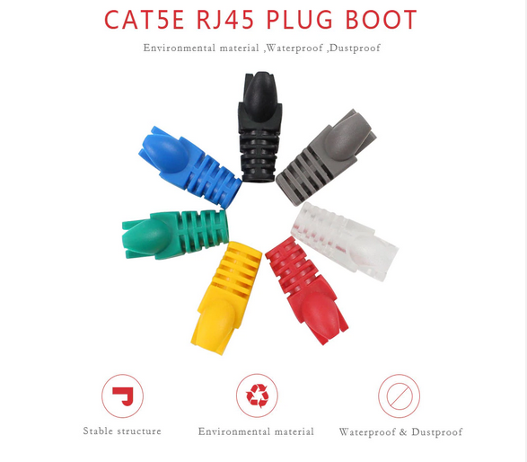 Rj45 Cap Connector Cat5e Cat6 Rj45 Plug Ethernet Network Cable Strai 10 ...