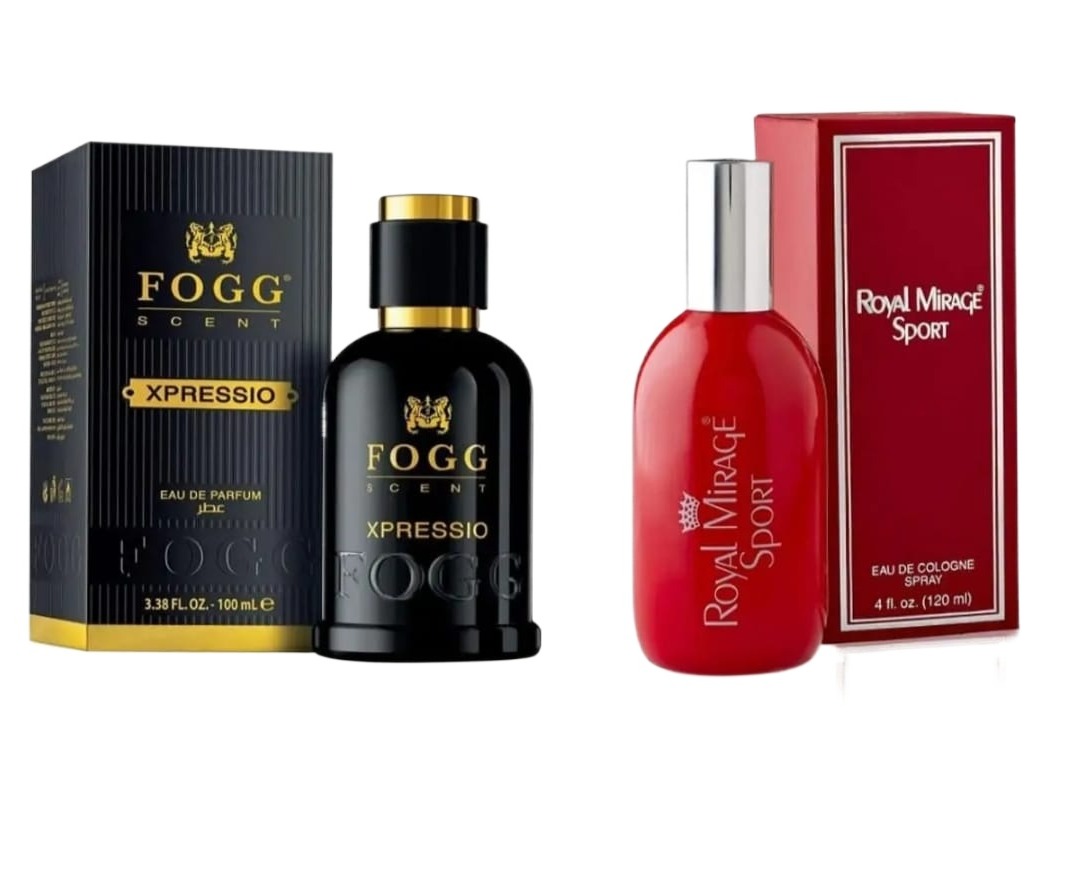 Pack of 2 - Fogg Impression Black with Impression Royal_Mirgae Red 100 ...