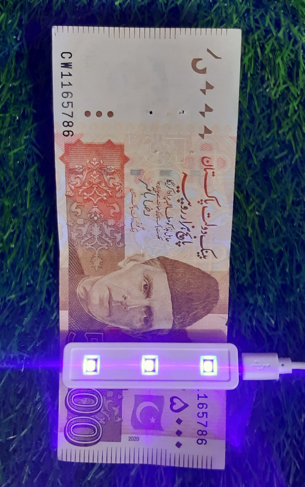 Mini USB Note Checking UV Light Tells The Fakeness Of Note || Best For ...