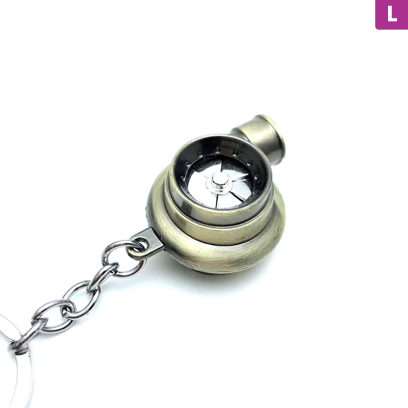 Chrome Metal TURBO Charger Keychain Keyring, NO PLASTIC! Spinning ...