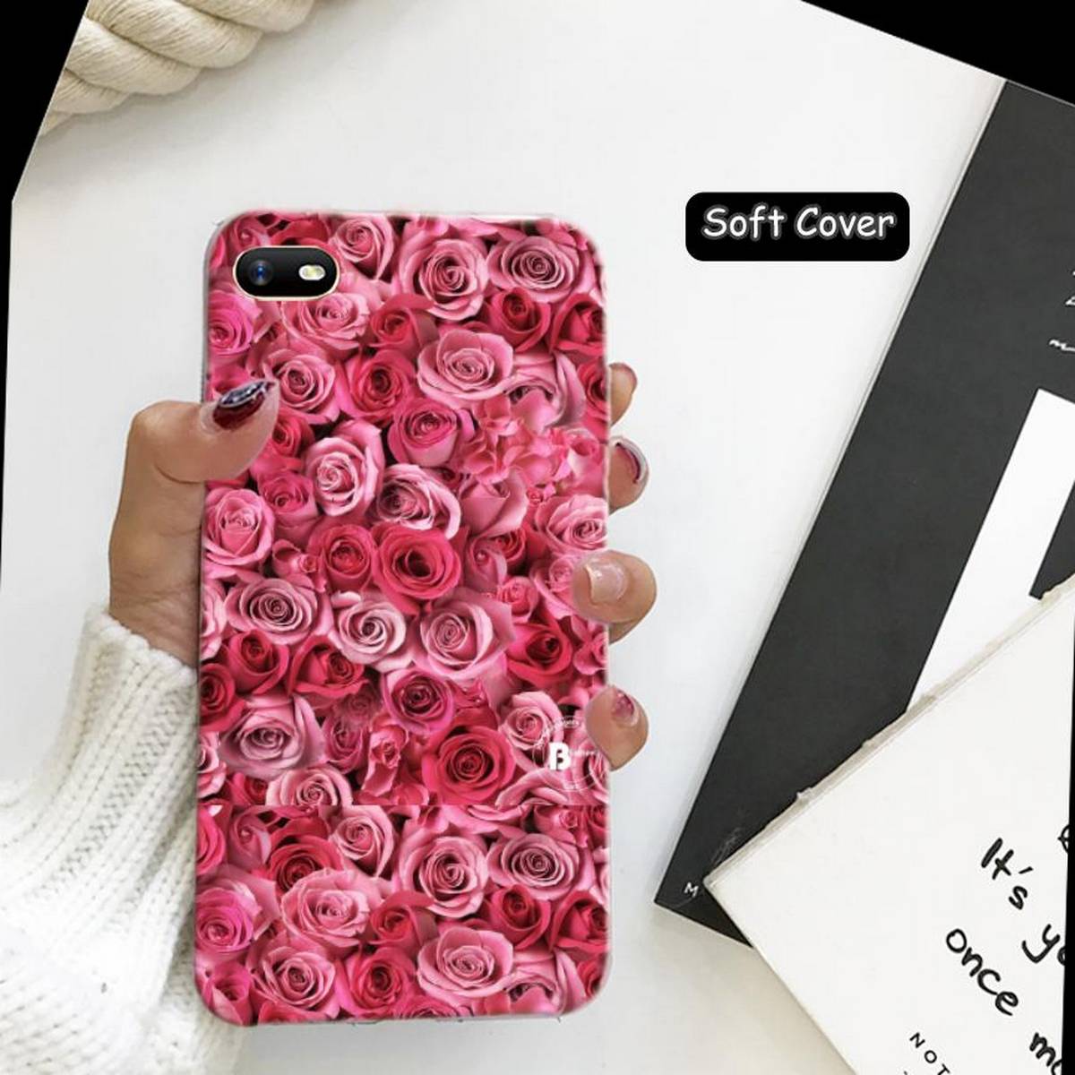 Oppo A1K Back Cover Case - Rose Soft Cover | Daraz.pk