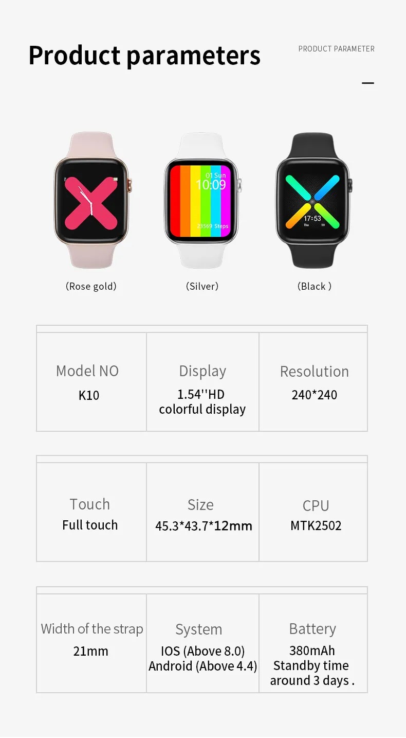 K10 Smart Watch memory Card Supported | Daraz.pk