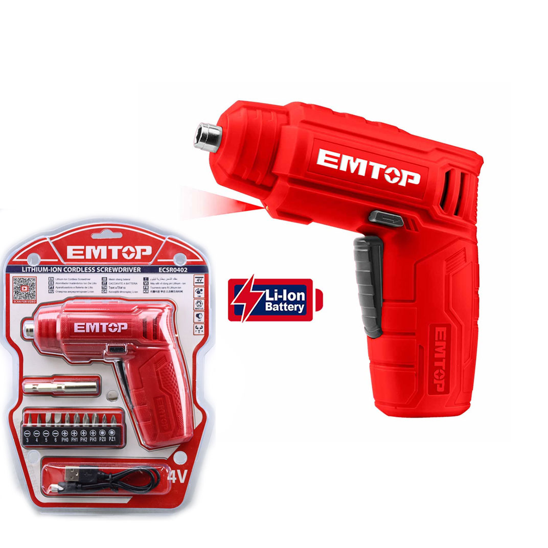 Emptop Lithium-ion cordless screwdriver | Daraz.pk