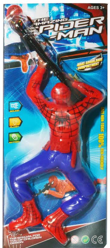 Crawling Spider Man Battery Operated Toy With Lights and Music For Kids ...