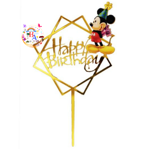Cartoon Theme Acrylic Cake Topper Multi Cartoons Cake Topper | Daraz.pk