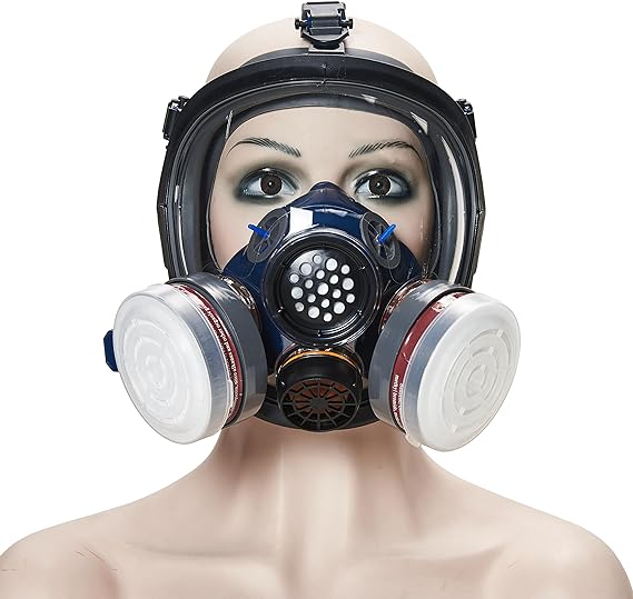 HOLULO Respirator Mask,Full Face Masks With Filters Dust Mask | Daraz.pk