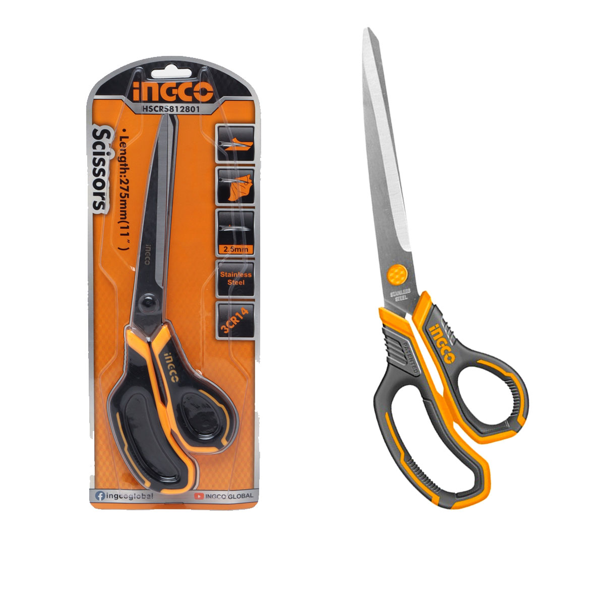 Ingco Stainless Steel Scissor 11inch | Daraz.pk