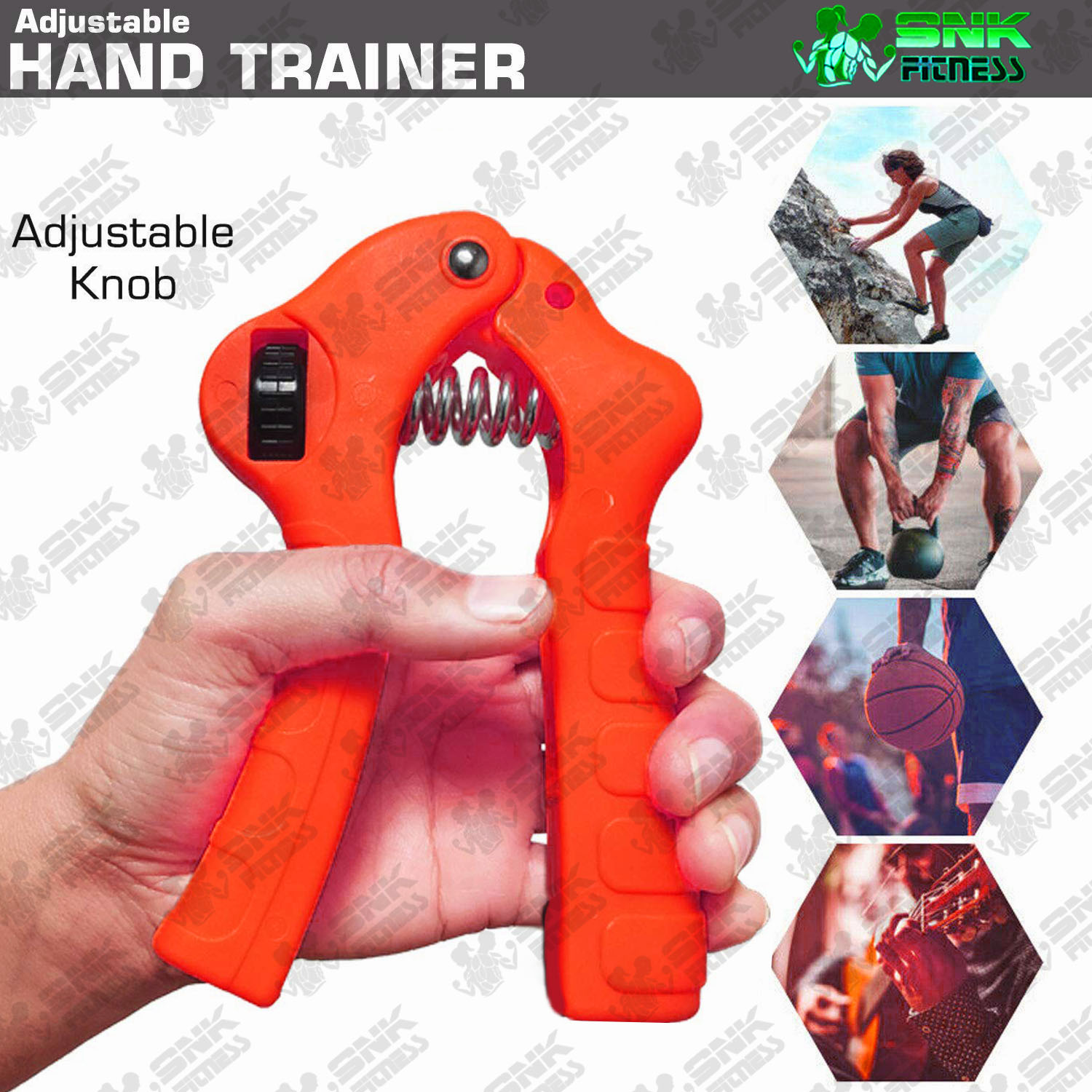 SNK Fitness Adjustable Hand Grip Power Exerciser Forearm Wrist ...