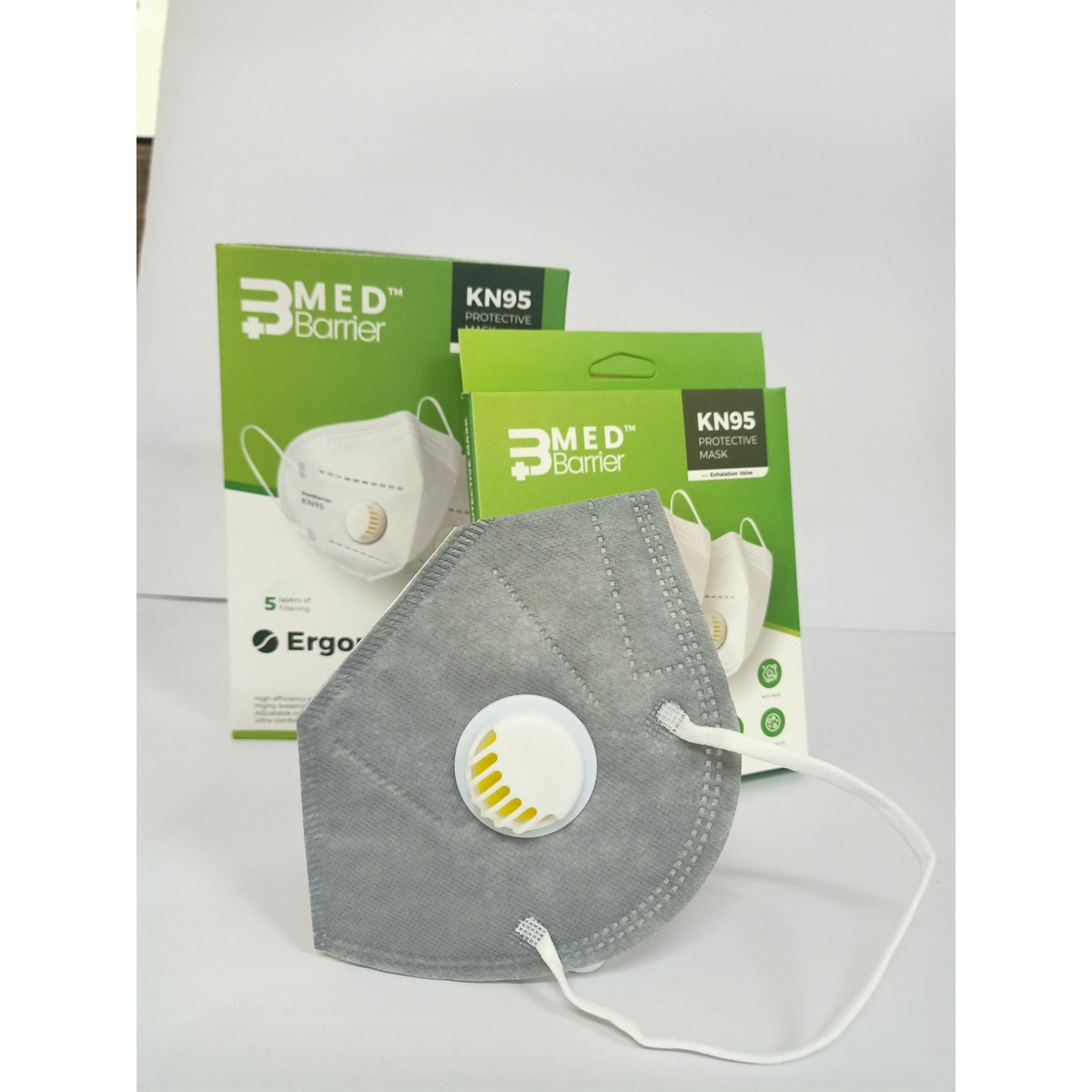 KN95 Face Protective Mask with Respirator 5 Layers Protection MedBarrier kn95 Box of 10 | Daraz.pk