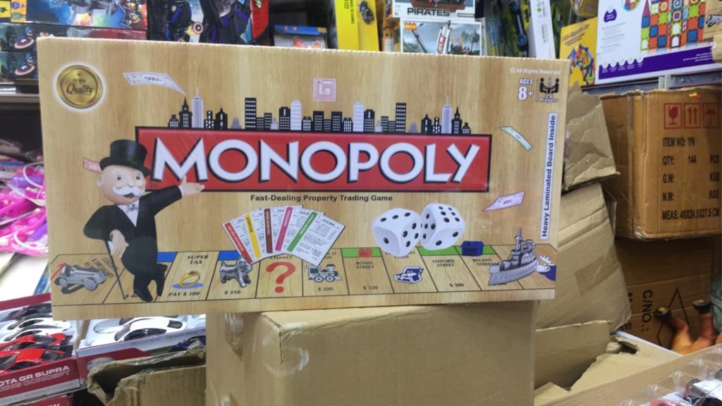 16x16 Inches Original Monopoly Board Game Set Hard Laminated Board ...