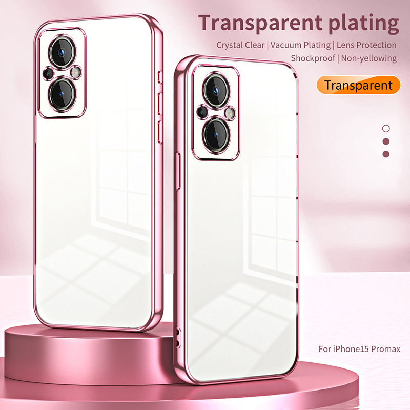 For OnePlus Nord N20 5G Phone Case, Transparent Plating Soft Silicone ...