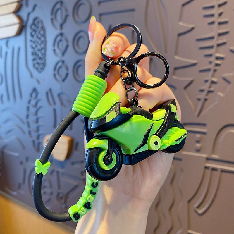 2025 new stylish cool motorcycle keychain for boys' backpacks, small ...