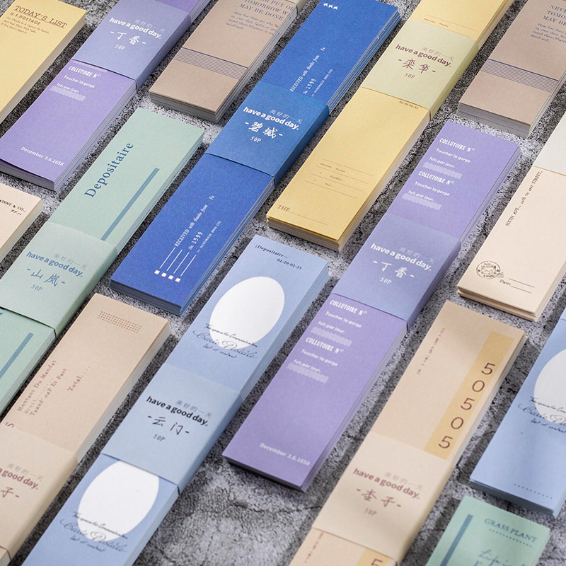 RHS Online 50PCS Simple Shis Collection Series Material Paper Label ...