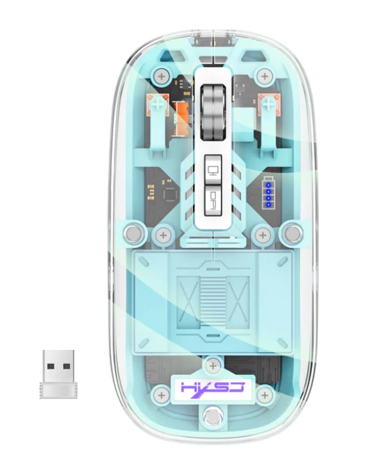 Compro™ 3 Modes Wireless Transparent 2.4G Mouse | Daraz.pk