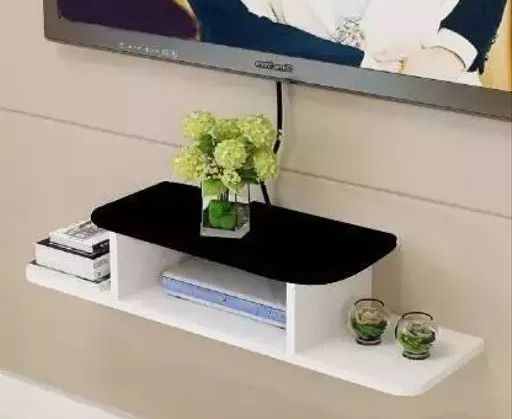 2 Tier Modern Wall Mounted Media Console Floating TV Shelf for Xbox One ...