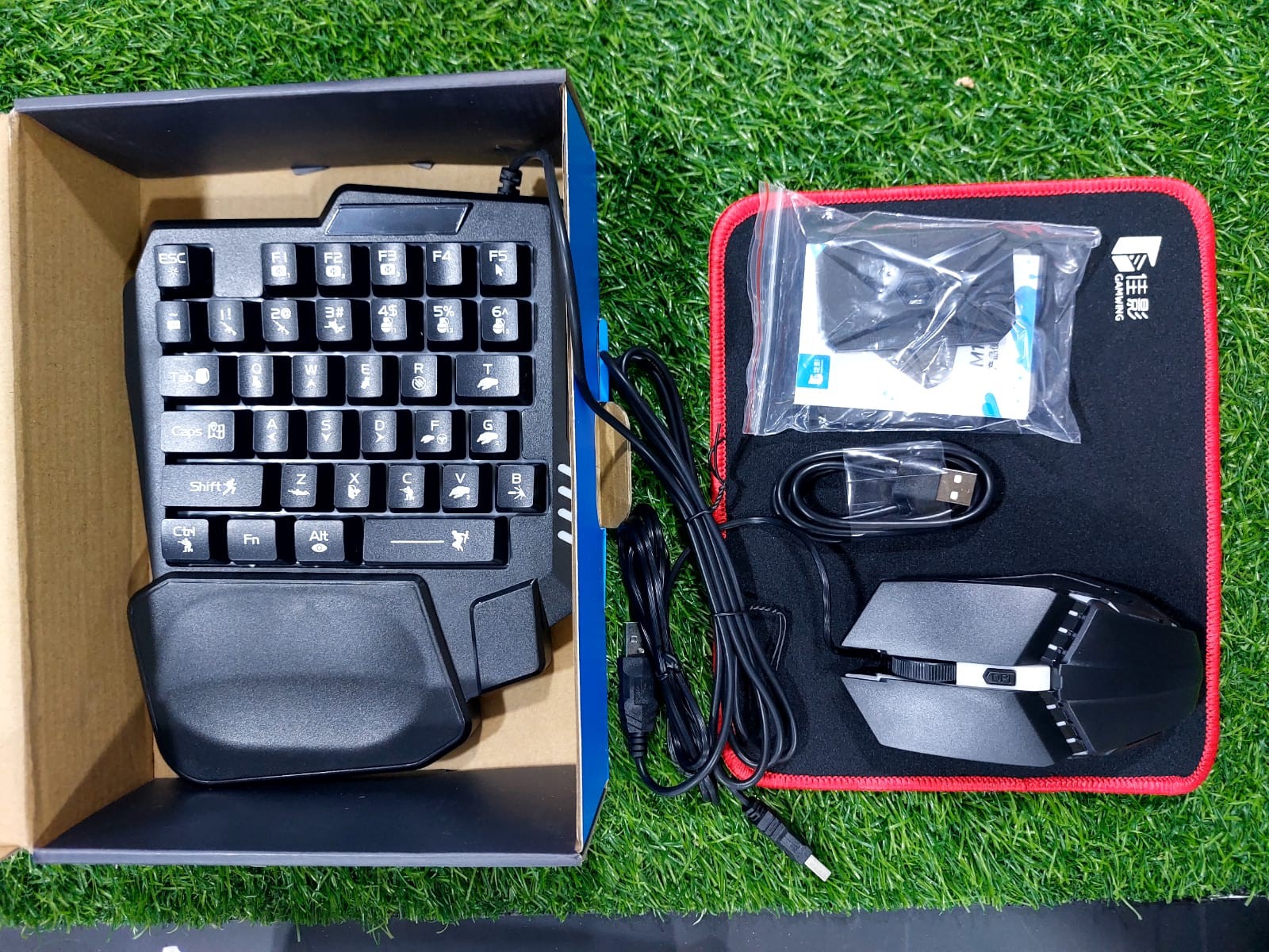 5 IN 1 Mobile Game Combo Pack /Gaming Converter/Wired Gaming Keypad ...
