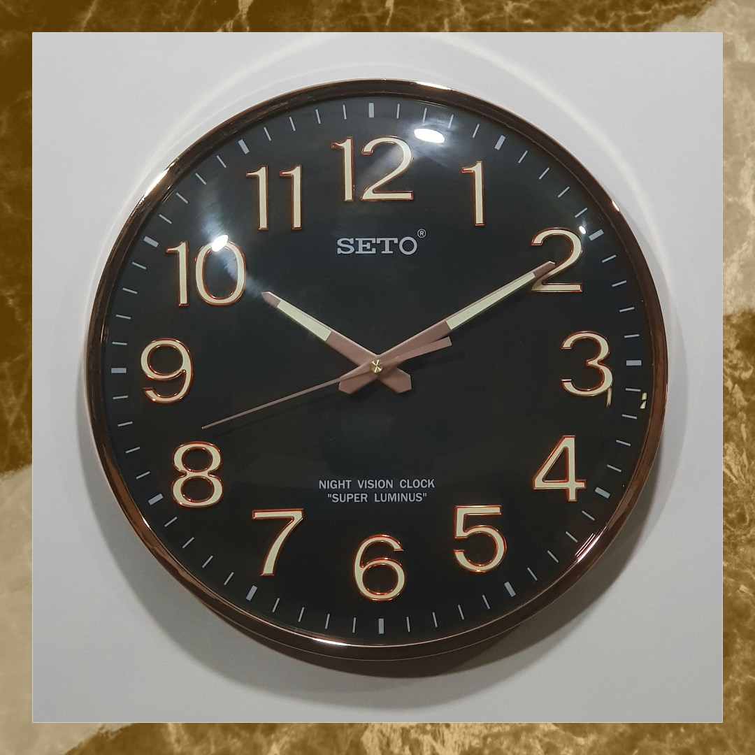 Wall Clock branded importednight vision round non ticking silent ...