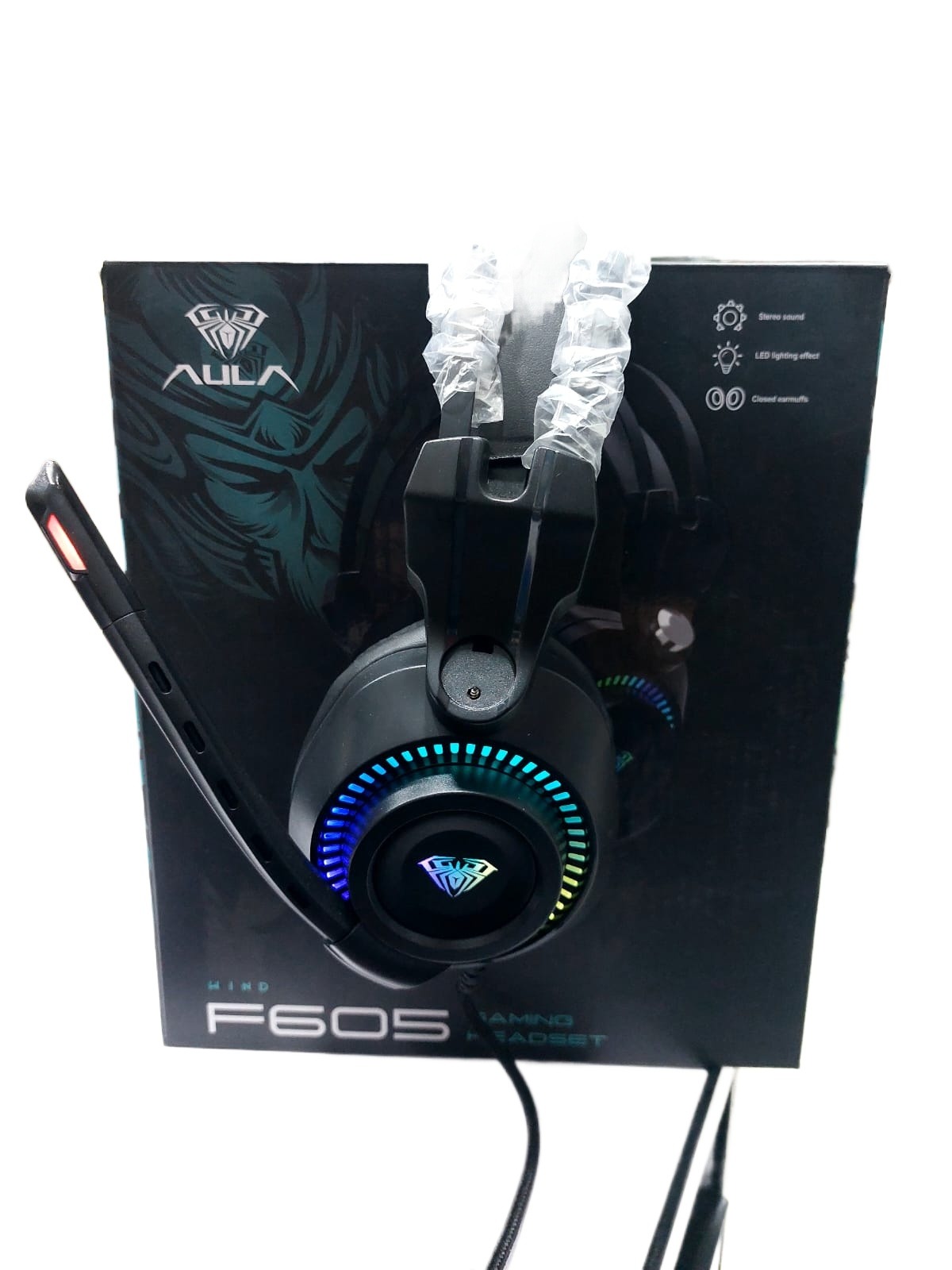 AULA F605 Gaming Headset With Mic For PC,PS4, Xbox One Over-Ear ...