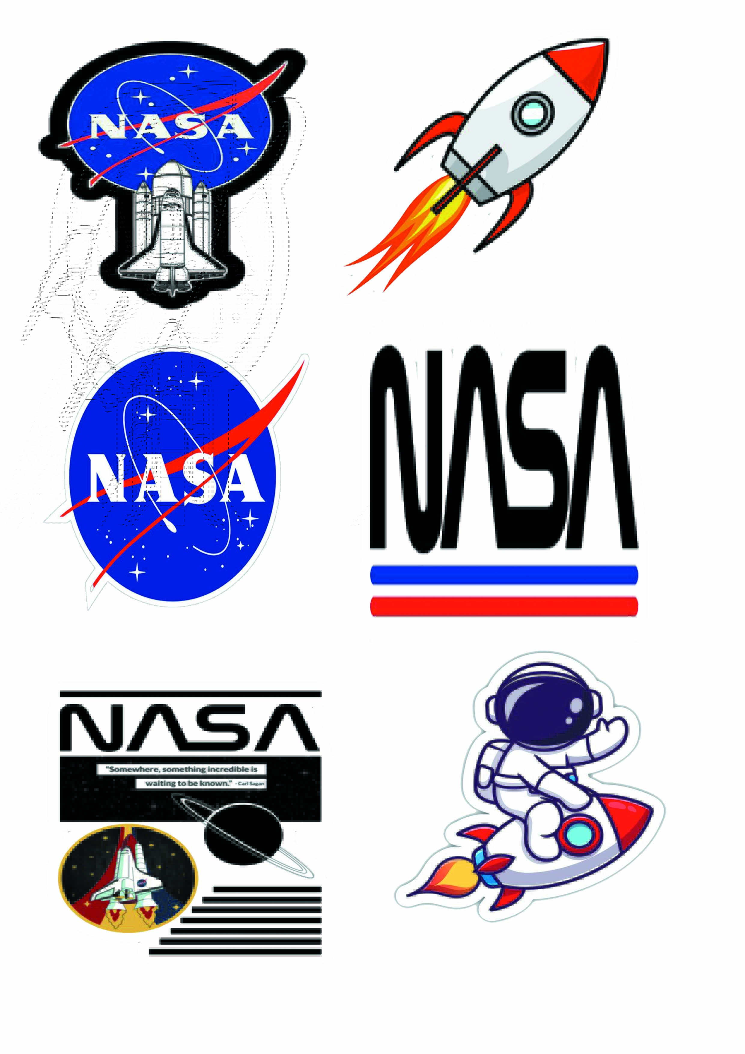 Nasa Sticker Printable