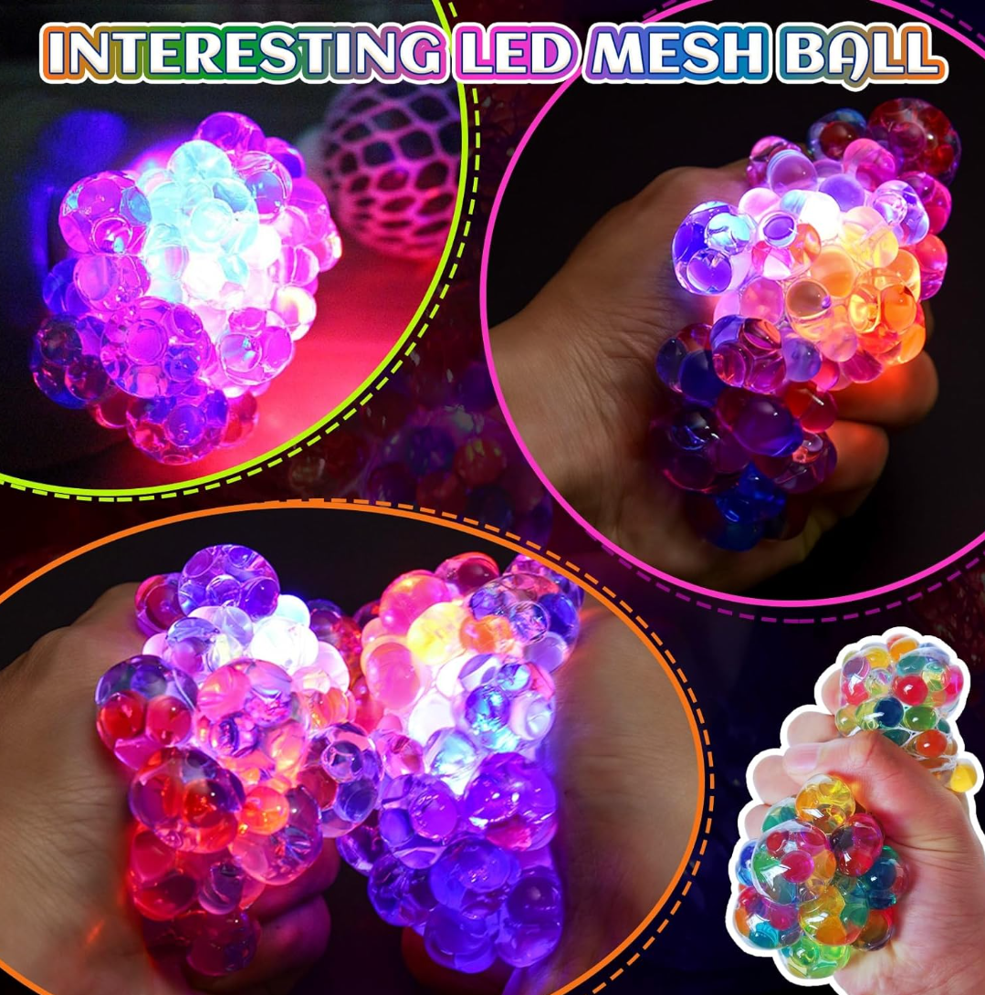 Colour Changeable Grape Mesh Squish Ball.Slime And Squishy Toy. Stress ...
