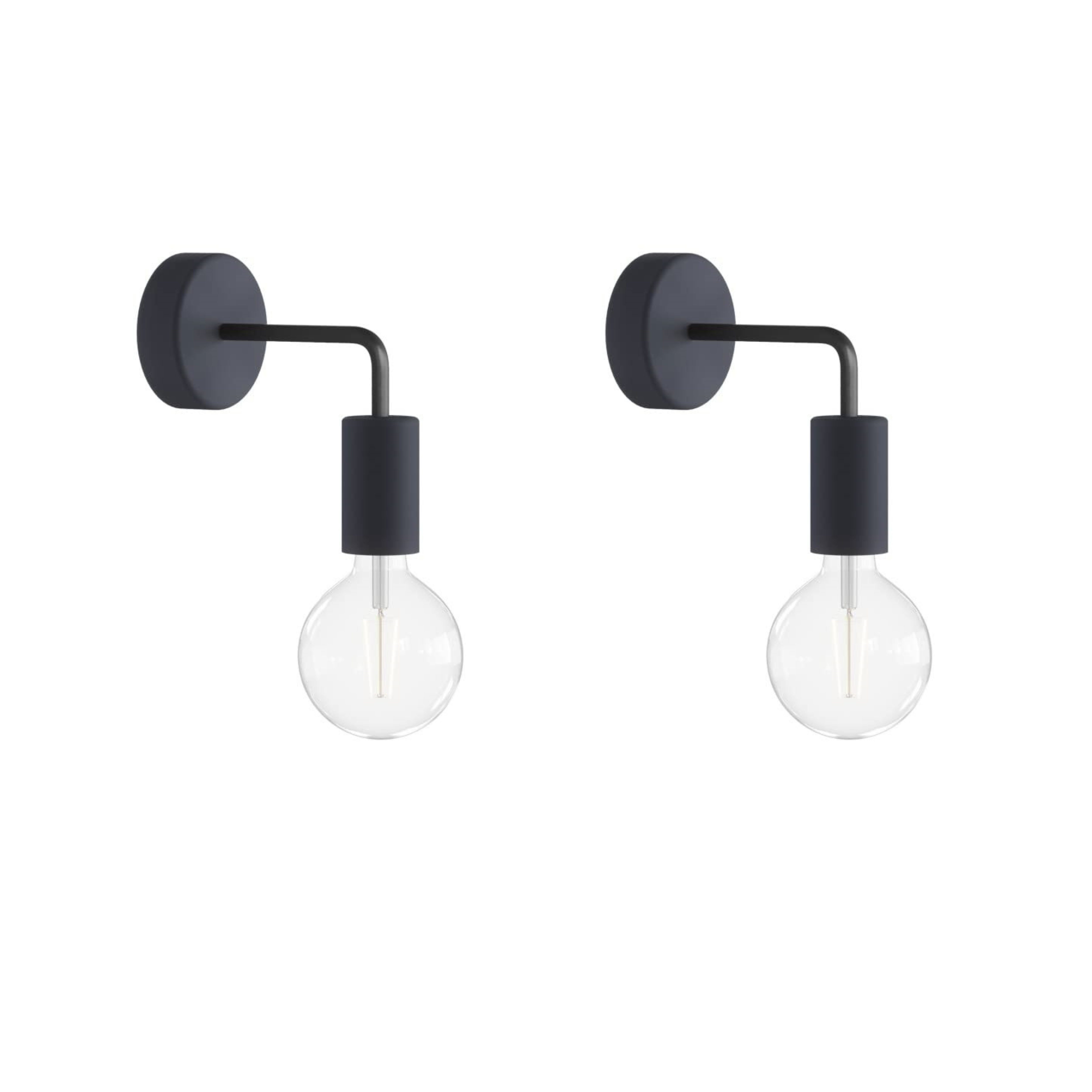 New Imported Black L Shaped Metal Wall Mounted Light With An E27 Bulb ...