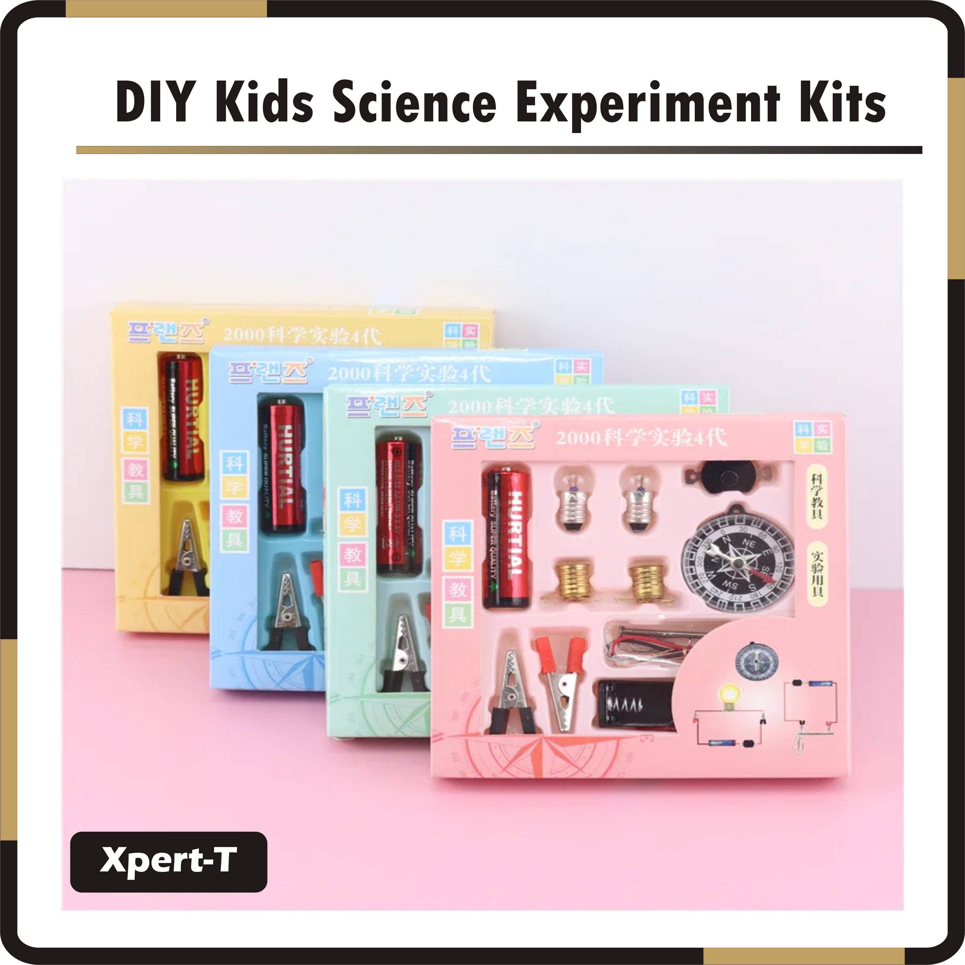 DIY Kids Science School Projects Experiment Kits Compass Small Light ...