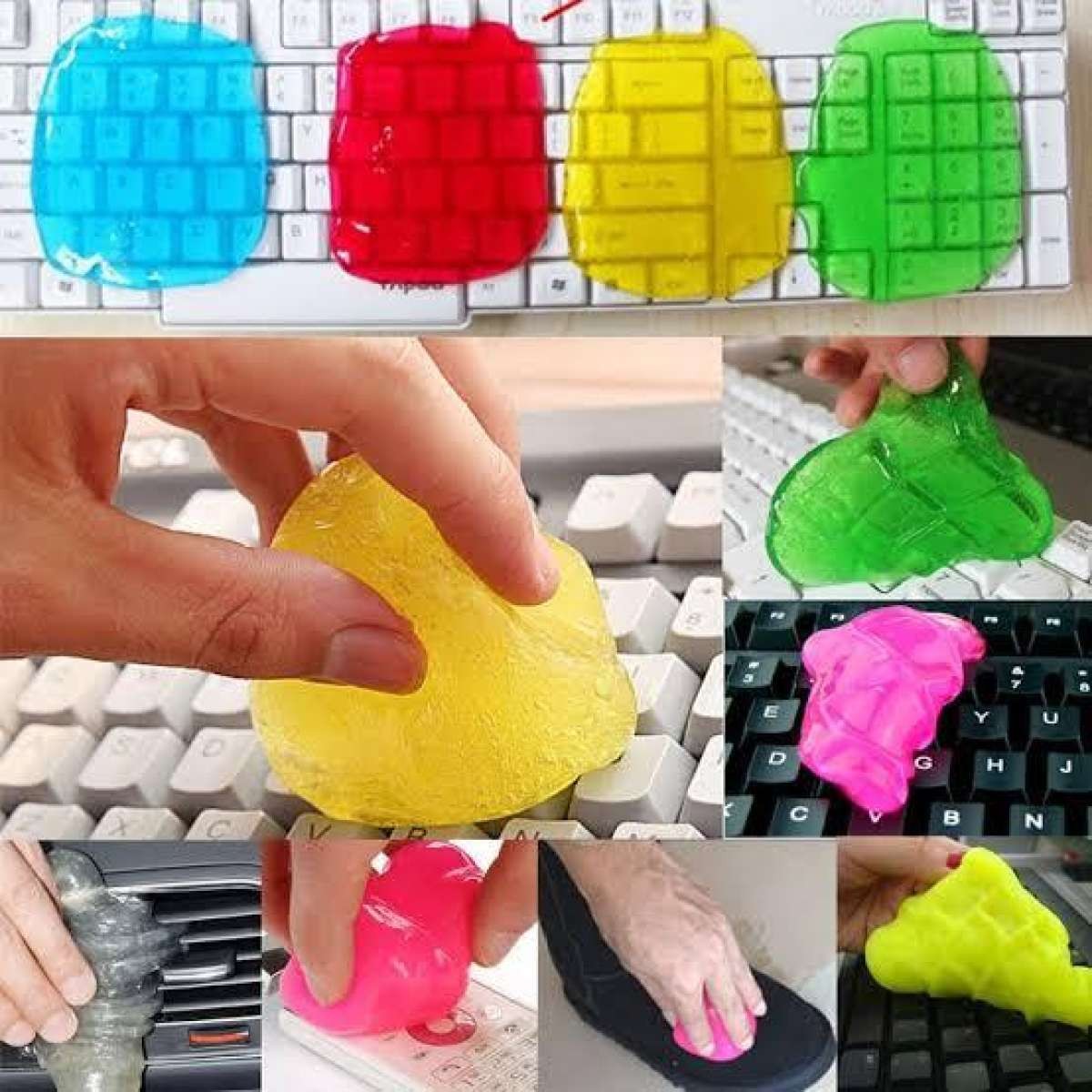 High-Tech Clean Slimy Gel Computer PC Magic Sticky Jelly Compound Super ...