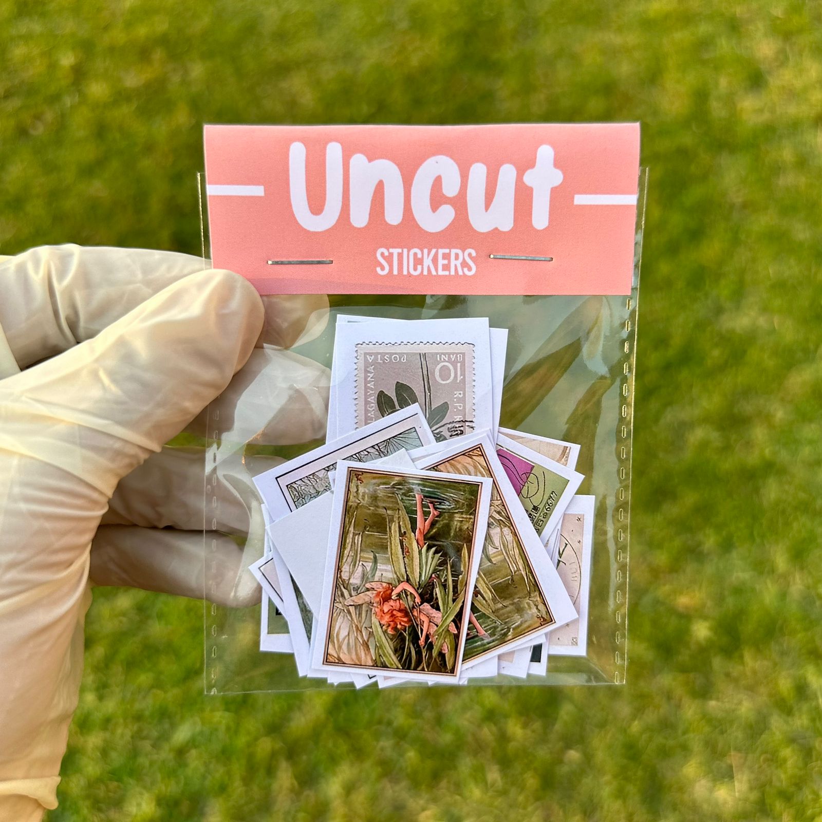 Light Green Aesthetic Journaling Sticker Sheet - Uncut Stickers ...