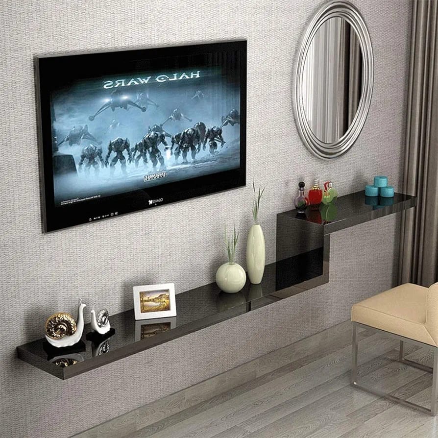 Led tv shelf Wall mounted lcd racks Floating tv stand Tv enterianment ...